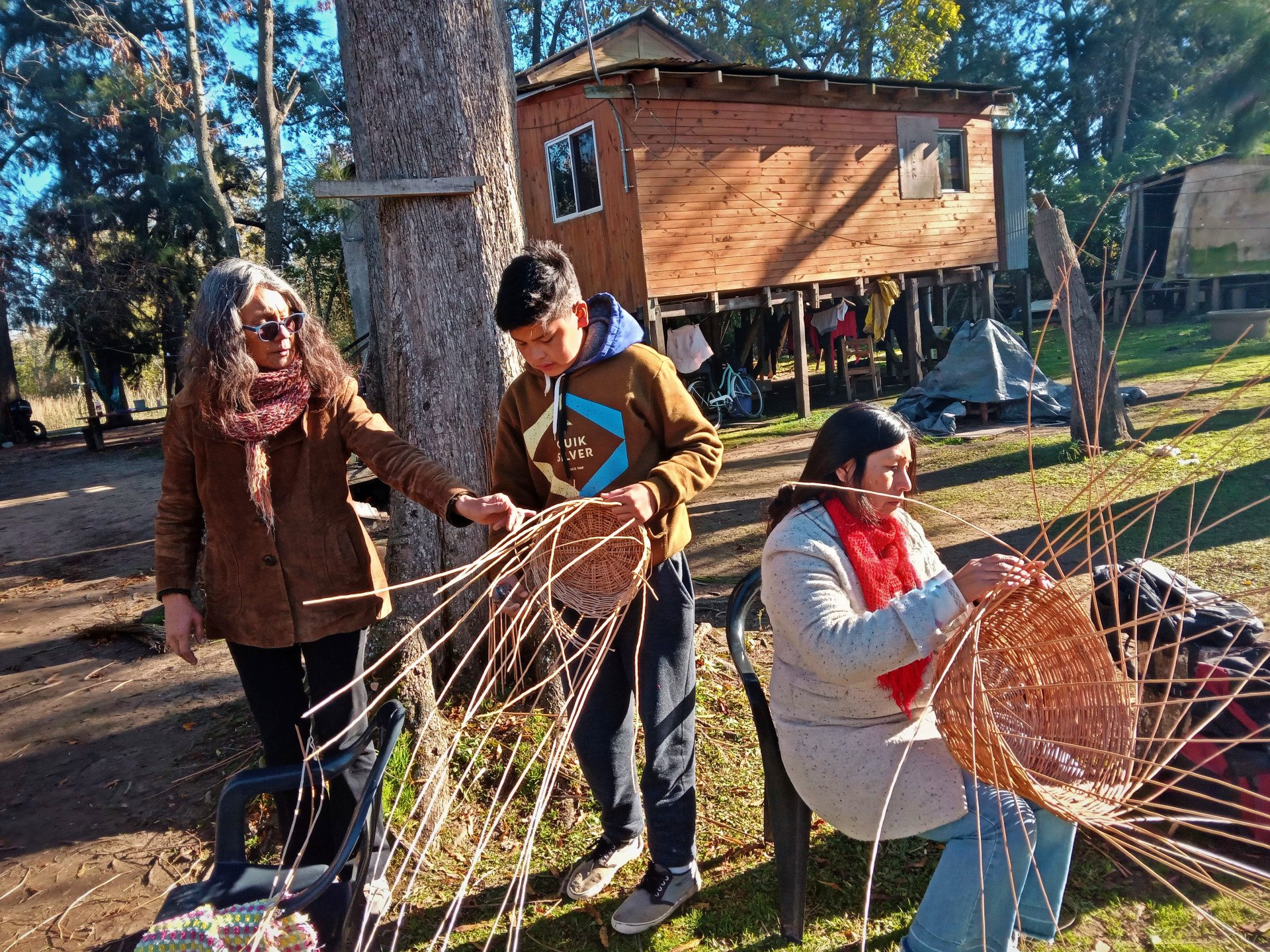 El taller de cestería en el Arroyo Caraguatá avanza superando las ...