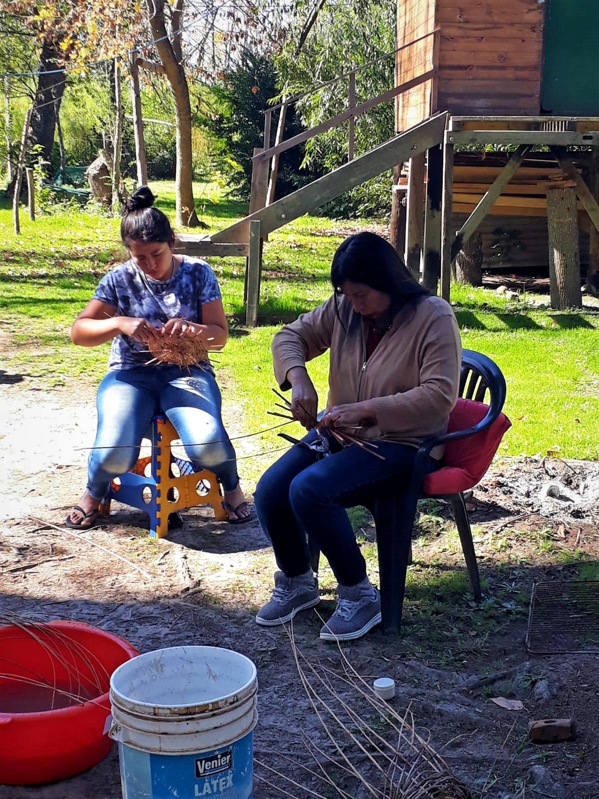 El taller de cestería en el Arroyo Caraguatá avanza superando las ...